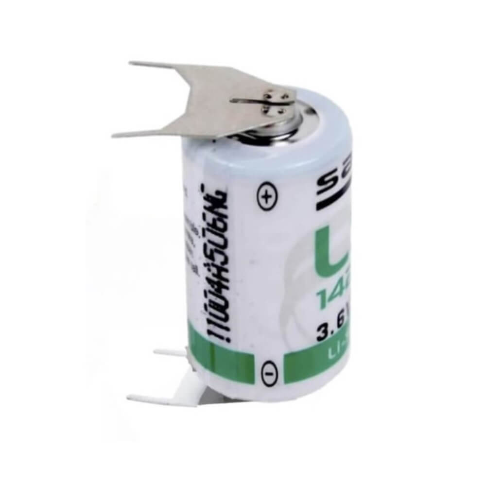Saft LS14250 1/2 AA PC Pins Dual two pin terminal battery ...