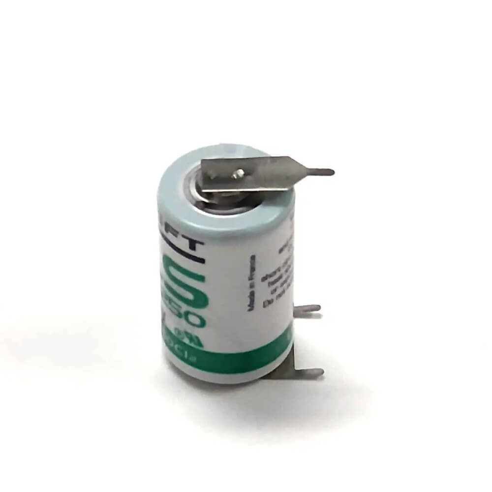 Saft LS14250 1/2AA PC Pin Dual-Negative & Single-Positive Terminal ...