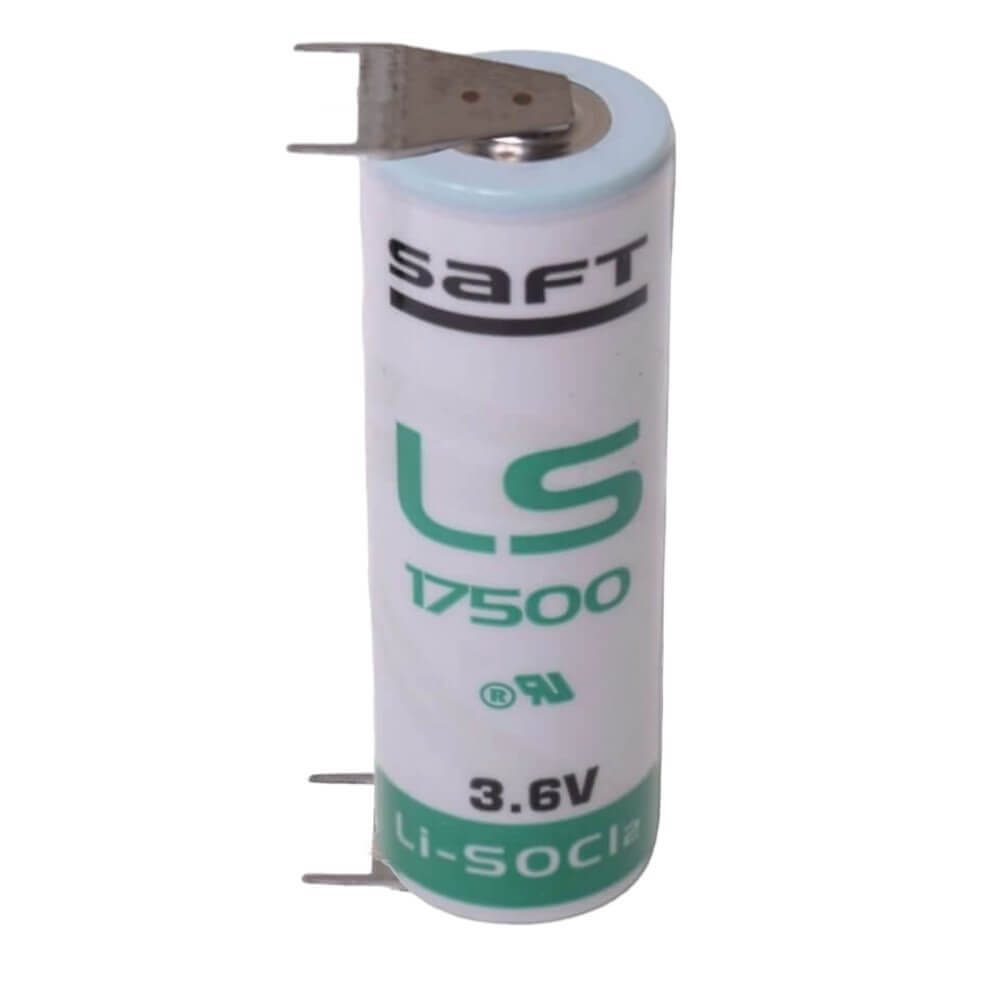 Saft LS17500 A-Size 3.6V 3600mAh Battery with Quad PC Pins ...
