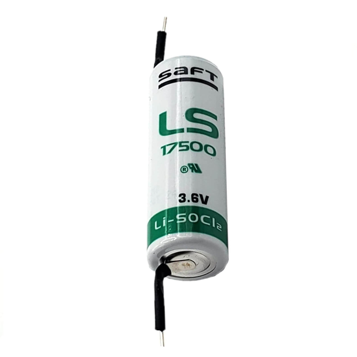 Saft LS17500 A-Size 3.6V 3600mAh Long Axial style PC Pin Battery ...
