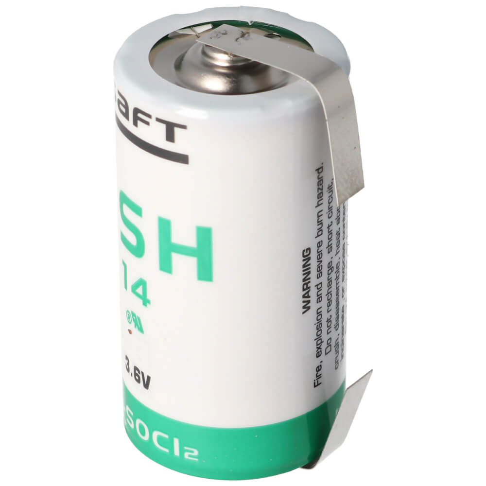 Saft LSH14 C-Size 3.6V 5800mAh Battery with Unidirectional Tabs ...